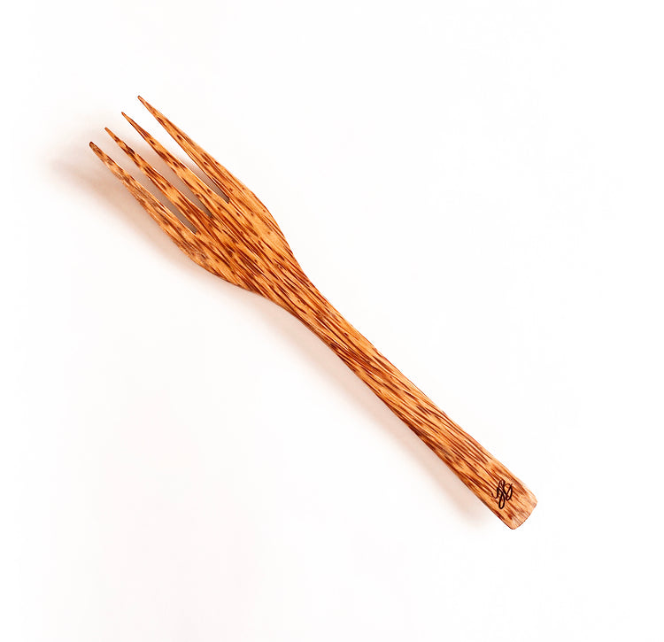 Coconut wood fork – Yellow Bikini Eco